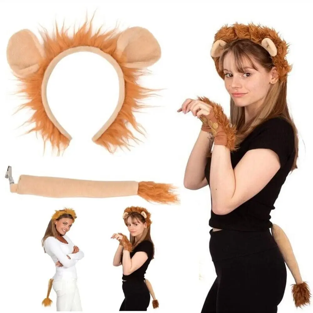 Conjunto-de-diadema-de-Le-n-para-Cosplay-diadema-con-orejas-y-cola ...