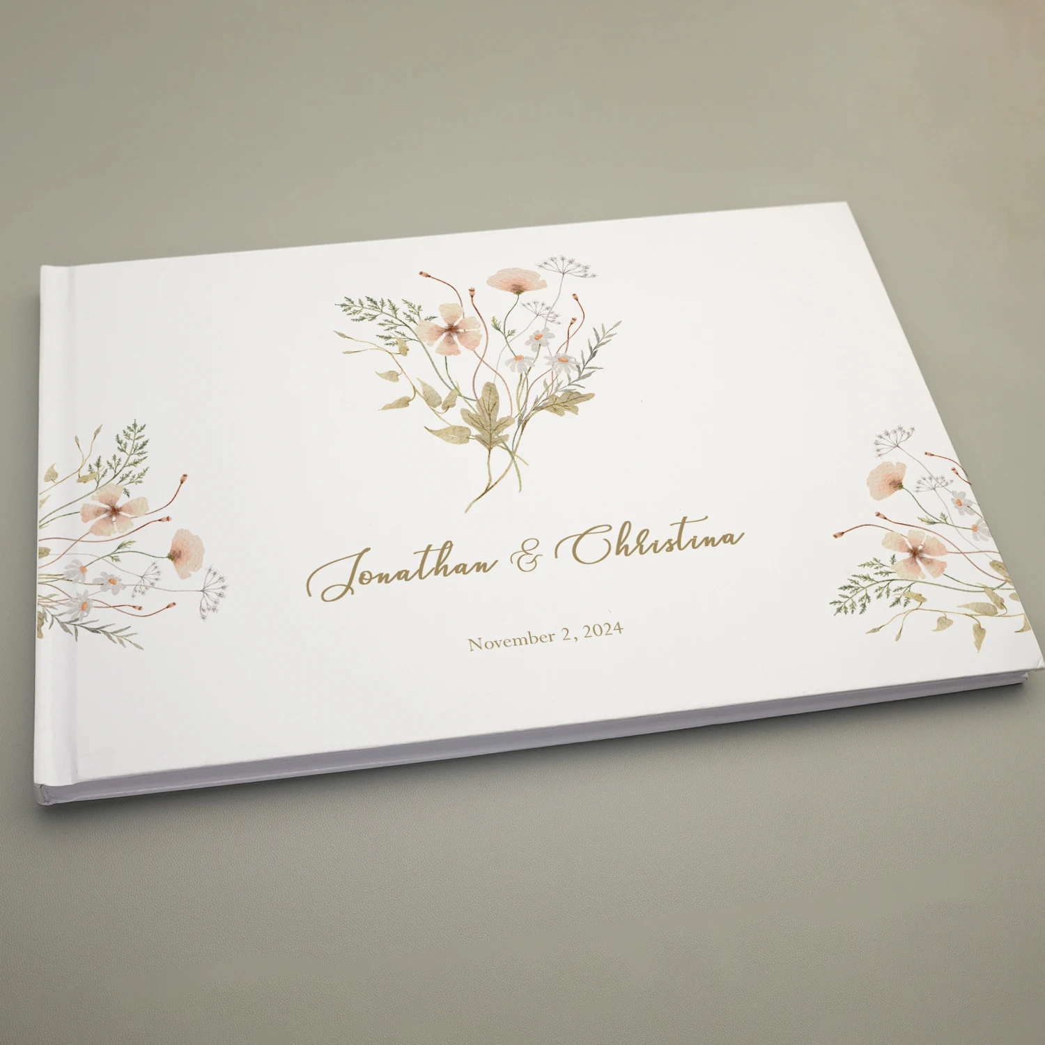 Wedding-Guestbook-Personalized-White-Guest-Book-for-Wedding-Ceremony ...