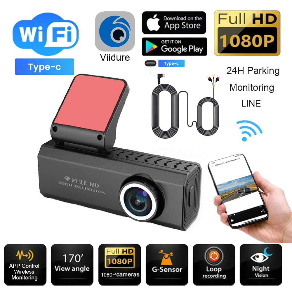 1080P-Mini-Dash-Cam-Wifi-Car-DVR-for-Car-Night-Vision-24h-Parking ...