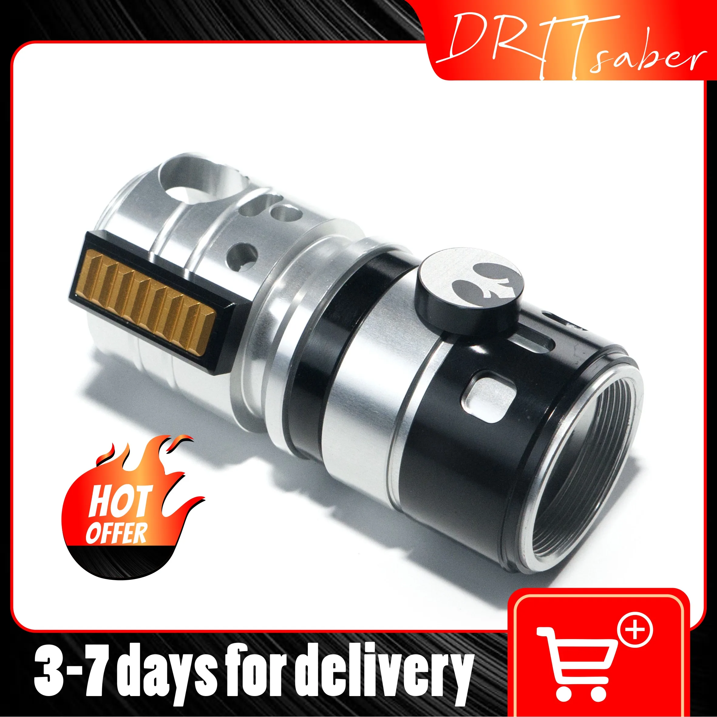 Lightsaber-Button-control-section-Laser-Sword-Metal-Hilt-Force-FX-Heavy ...