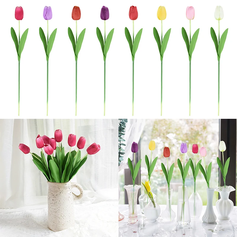 5Pcs-Tulip-Artificial-Flower-Simulation-Tulip-Bouquet-Fake-Flower-For ...