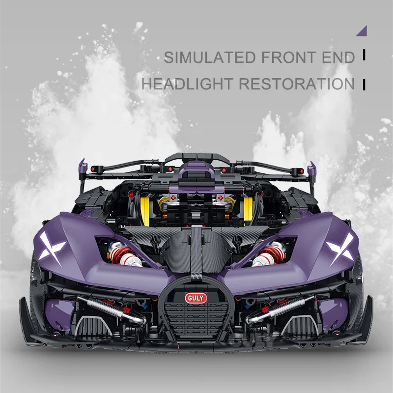 Technical Flying Fire Meteor Electroplating Supercar Building Blocks ...