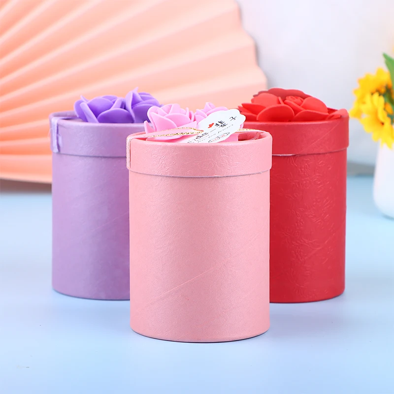1Pc-Round-Flower-Paper-Boxes-Gift-Packaging-Box-Lid-Flowers-Bucket-Gift ...