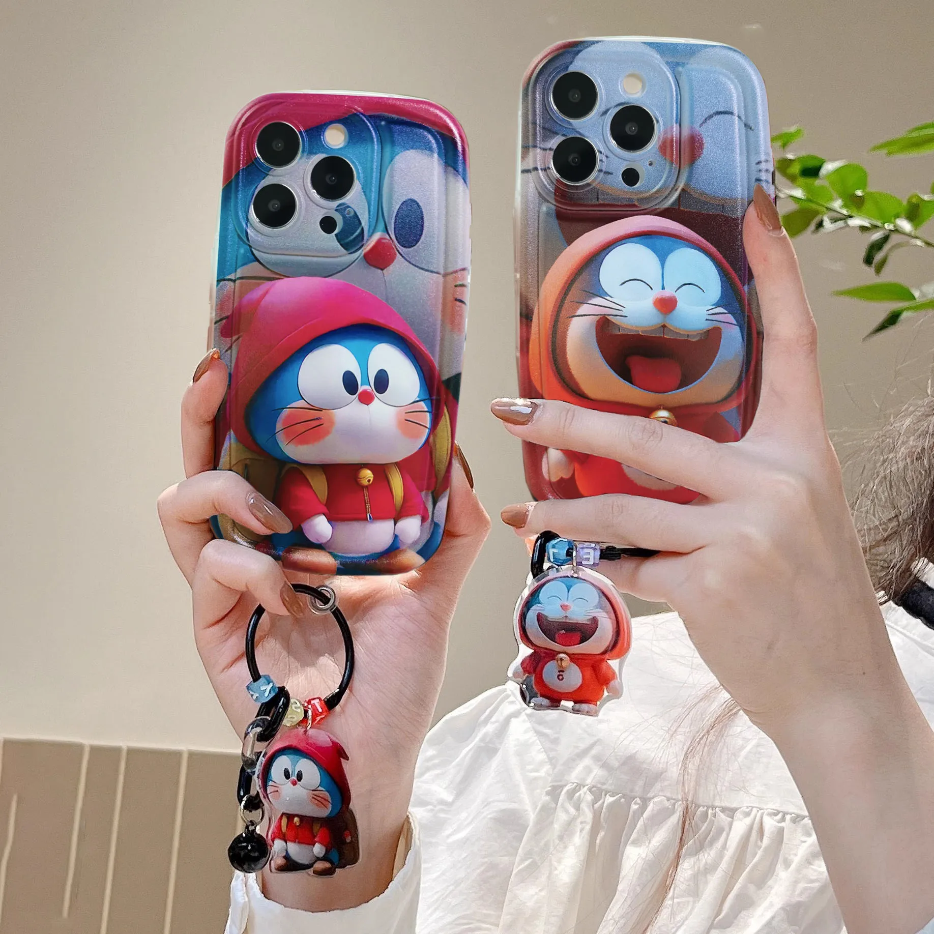 Kawaii-Doraemon-Pendant-Phone-Case-For-OPPO-A57-A54-A16-A17-A15-A5-A9 ...