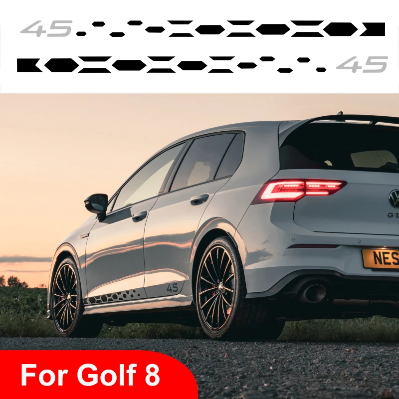 Car-Door-Side-Skirt-Sticker-For-Volkswagen-VW-Golf-8-MK8-GTI-R-Vinyl ...