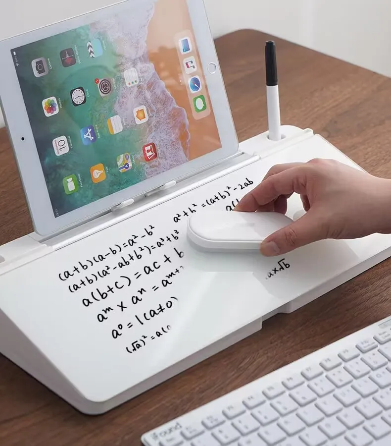 Glass-Desktop-Whiteboard-Note-Board-Deskboard-Buddy-Wrist-Rest-Computer ...