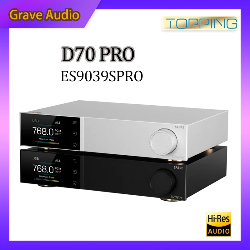 TOPPING D70PRO SABRE HiFi Decoder DAC ES9039SPRO XU316 Bluetooth 5.1 LDAC with Remote Control