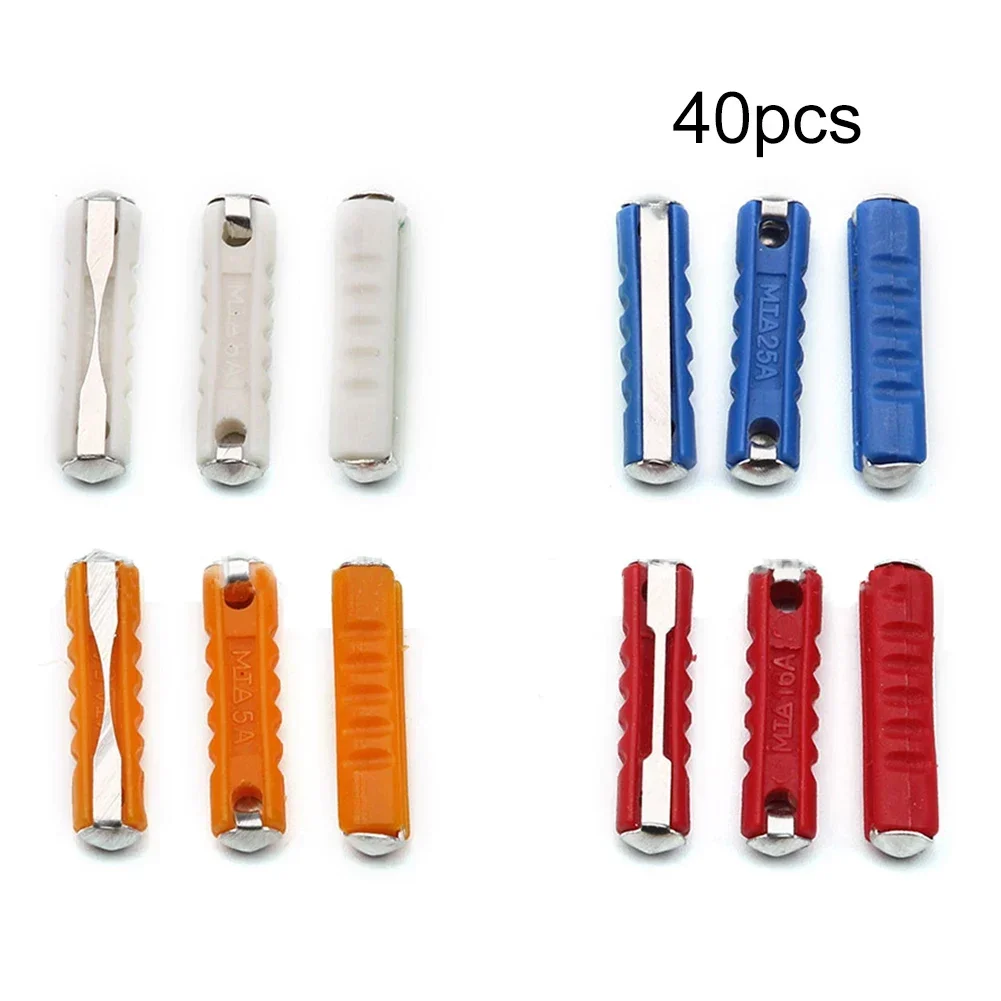 40pcs Kit Ceramic Continental Car Fuse Torpedo Ceramic Fuses Classic ...