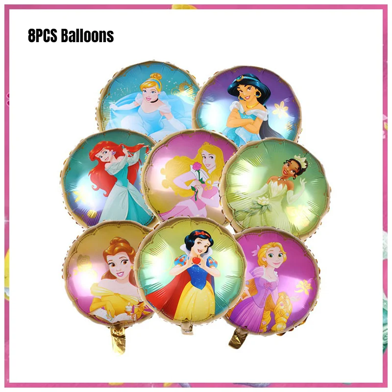 Suministros de decoración para fiestas de cumpleaños de princesas de Disney, Blancanieves, Bella ...