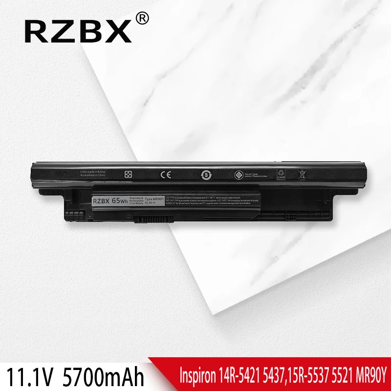 RZBX MR90Y Laptop Battery for DELL Inspiron 14R 15R 3421 3721 5421 5521 ...