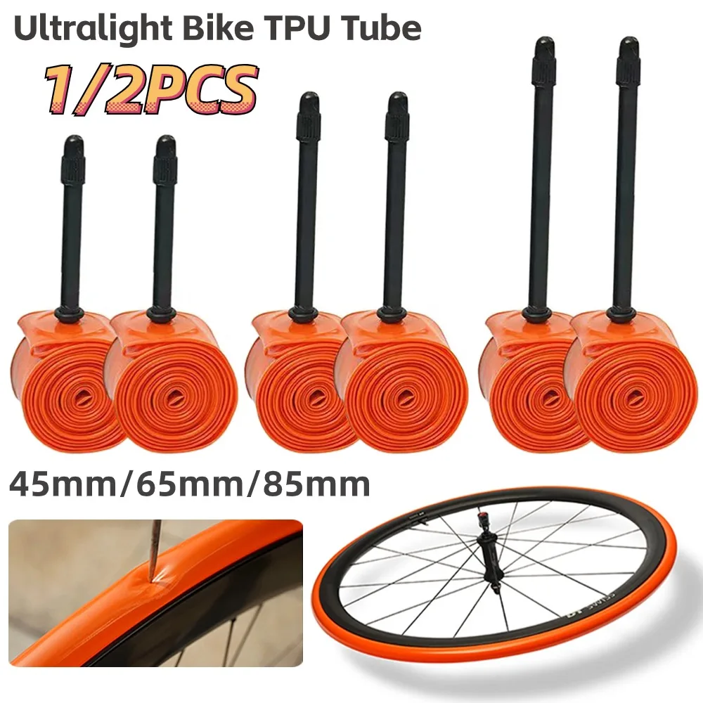 Ultralight-Bike-Inner-Tube-700C-45mm-65mm-85mm-Length-Road-Bicycle-Tire ...
