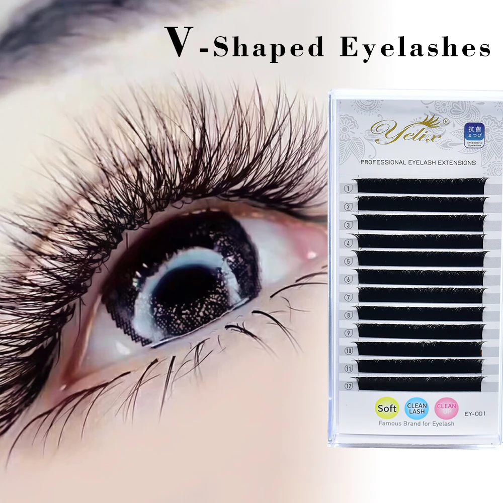 Yelix Auto Fan Volume Lashes V-shaped Automatic Blooming Flower Lash ...