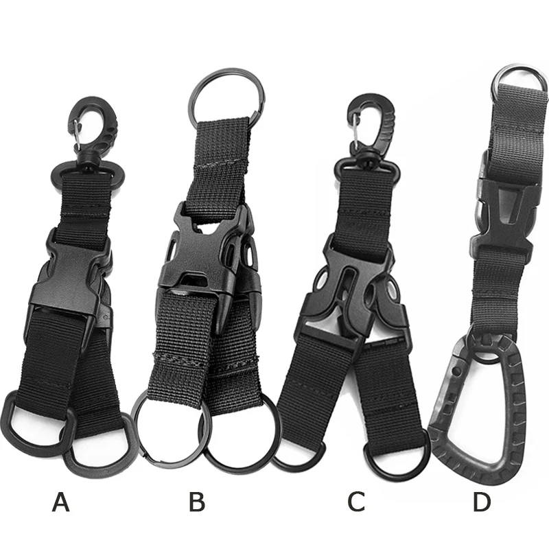 Tactical-Gear-Keychain-Clip-Nylon-Belt-Key-Chain-Military-Key-Holder ...