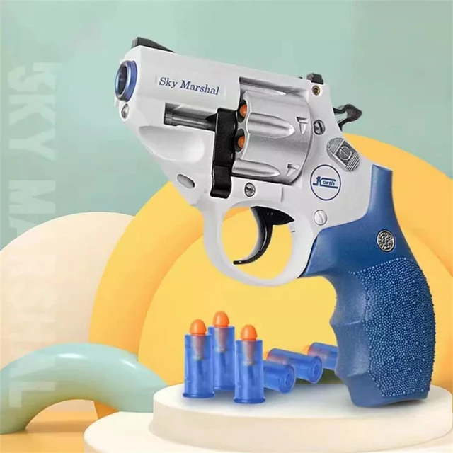 Sky Marshal 9mm Revolver Toy Pistol Handgun Blaster Soft, 50% OFF