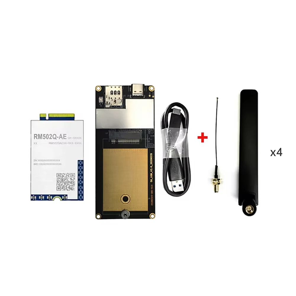 RM502Q-AE 5G Sub-6GHz M.2 Global Module With Type-C 3.0 to USB Adapter ...