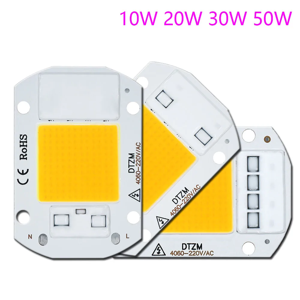 LED Chip COB AC220V 50W 10W 20W 30W No Need Driver for Flood Light Spotlight Lampada Led Lamp ...