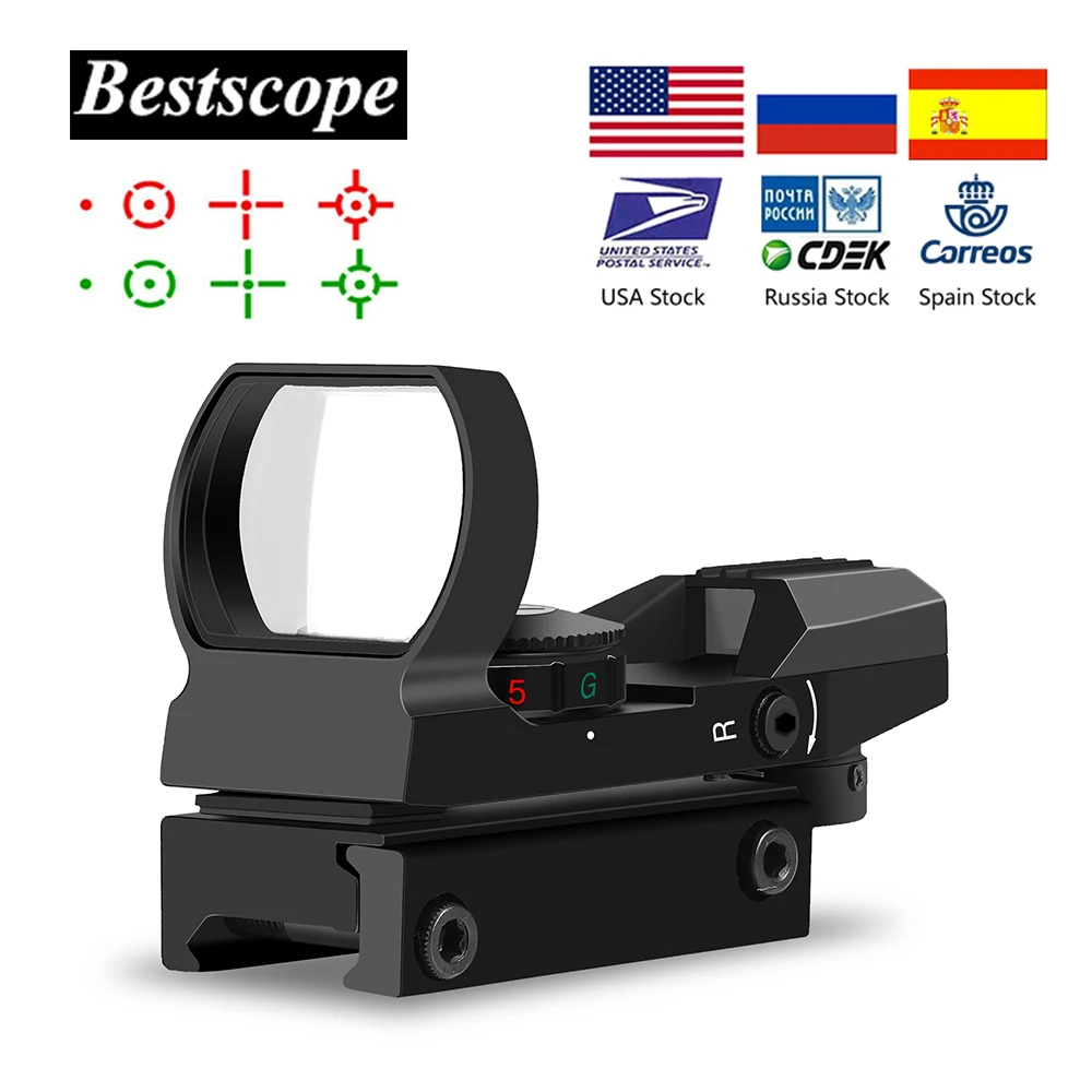 Hot 20mm Rail Riflescope Hunting Optics Holographic Red Dot Sight ...