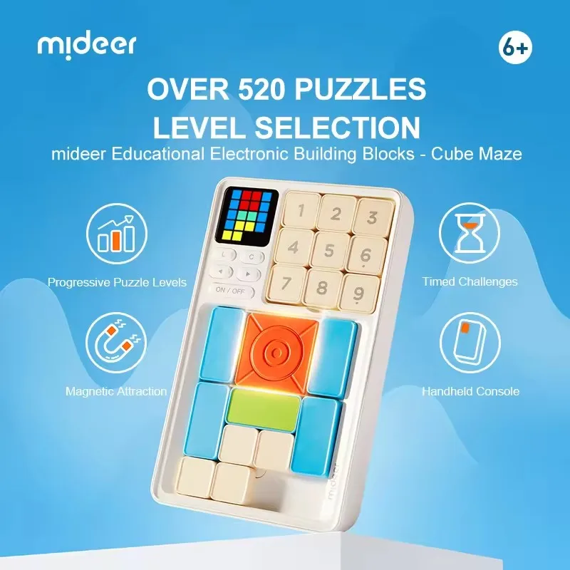 Mideer-Intelligence-Cube-Maze-Sliding-Puzzle-520-Questions-Children-Advanced-Intelligent-Klotski ...