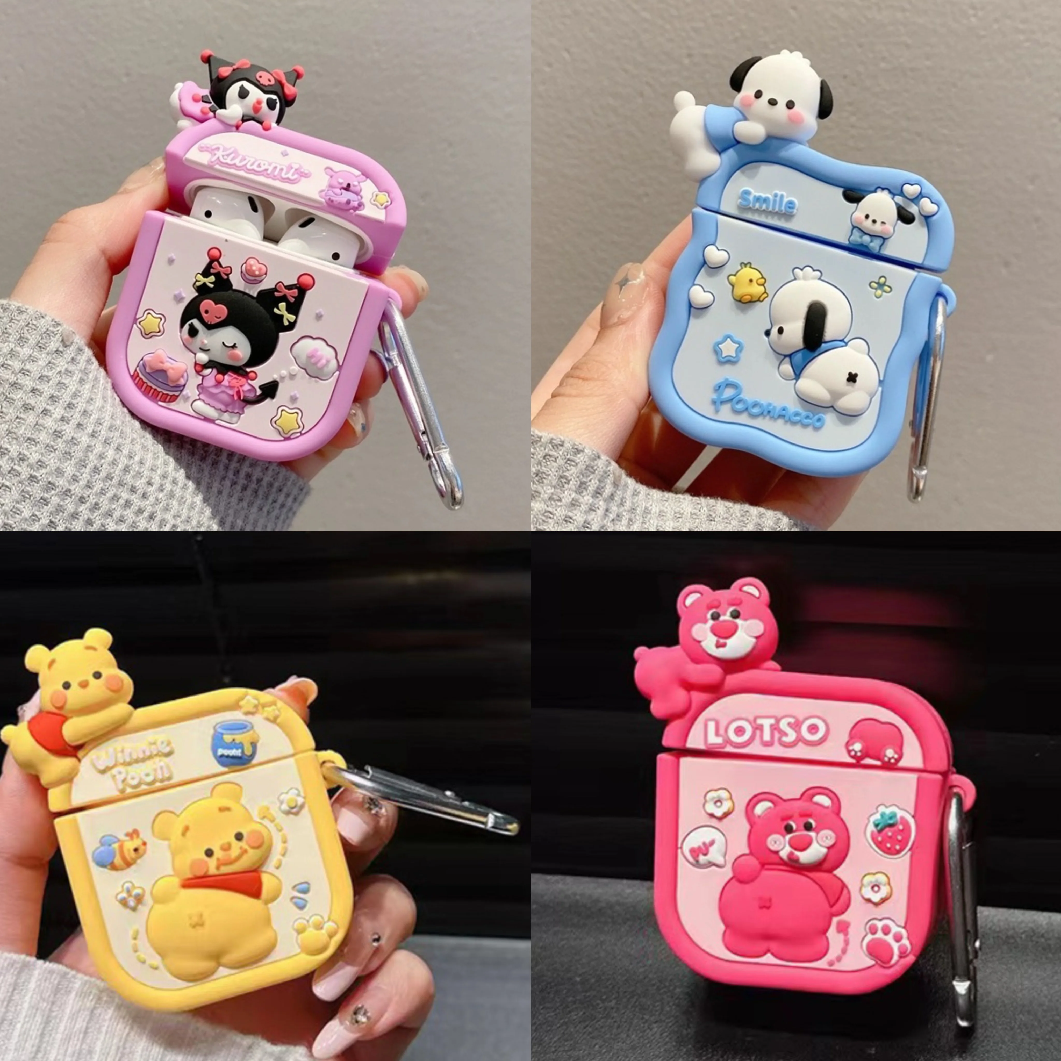 Cute-Puppy-Doll-Case-For-Apple-AirPods-1-2-Pro-Bluetooth-Headphone ...