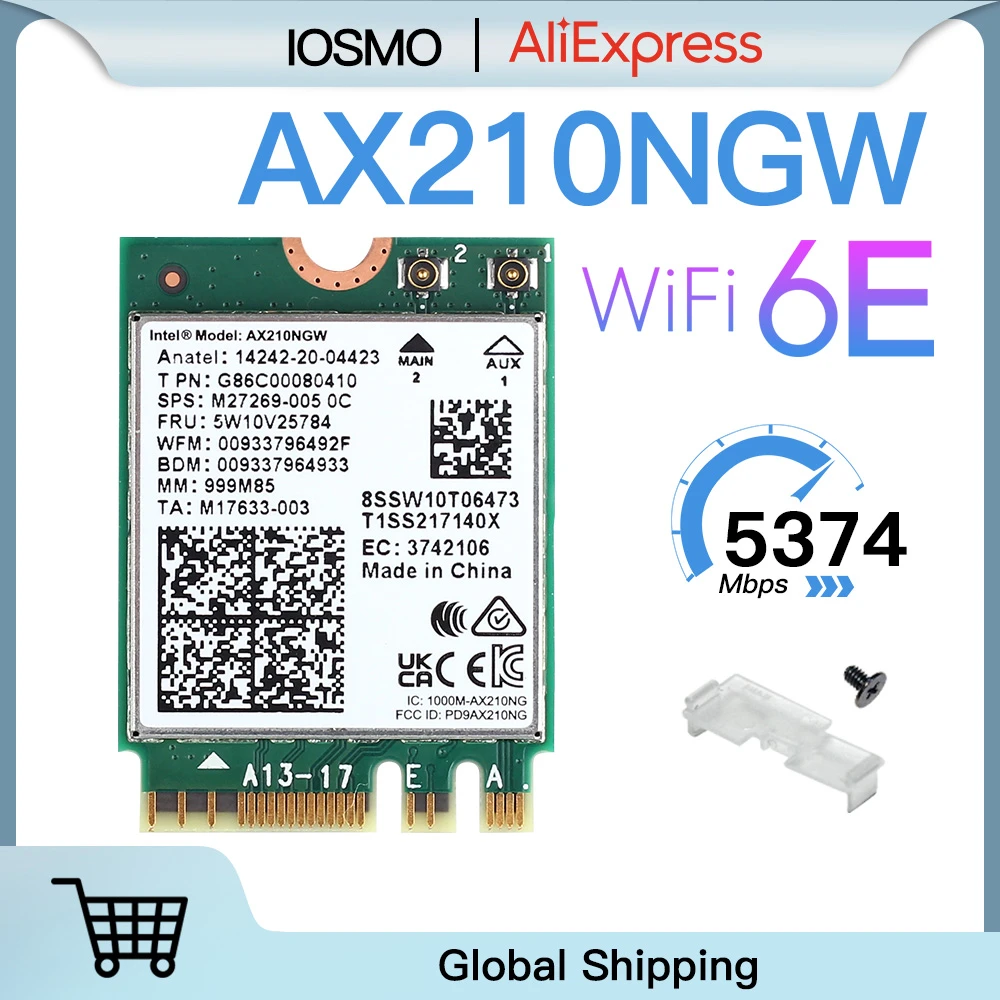 Intel Ax210 Wireless Ax210ngw | Wifi Bluetooth Adapter Ax210 - Wifi 6e Intel Ax210ngw - Aliexpress
