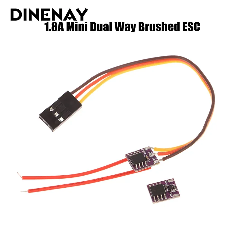 1S 1.8A Dual Way Brushed ESC Electronic Speed Controller Hollow Cup ...