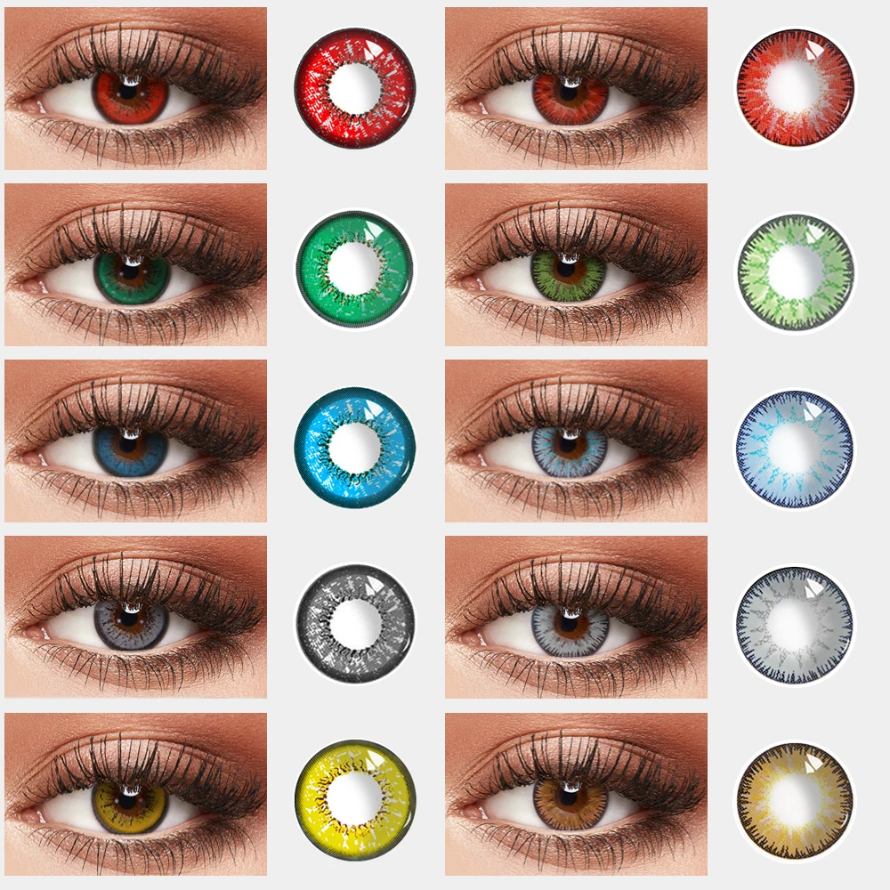 Lentilles-de-contact-multicolores-pour-les-yeux-document-de-clic-visuel ...