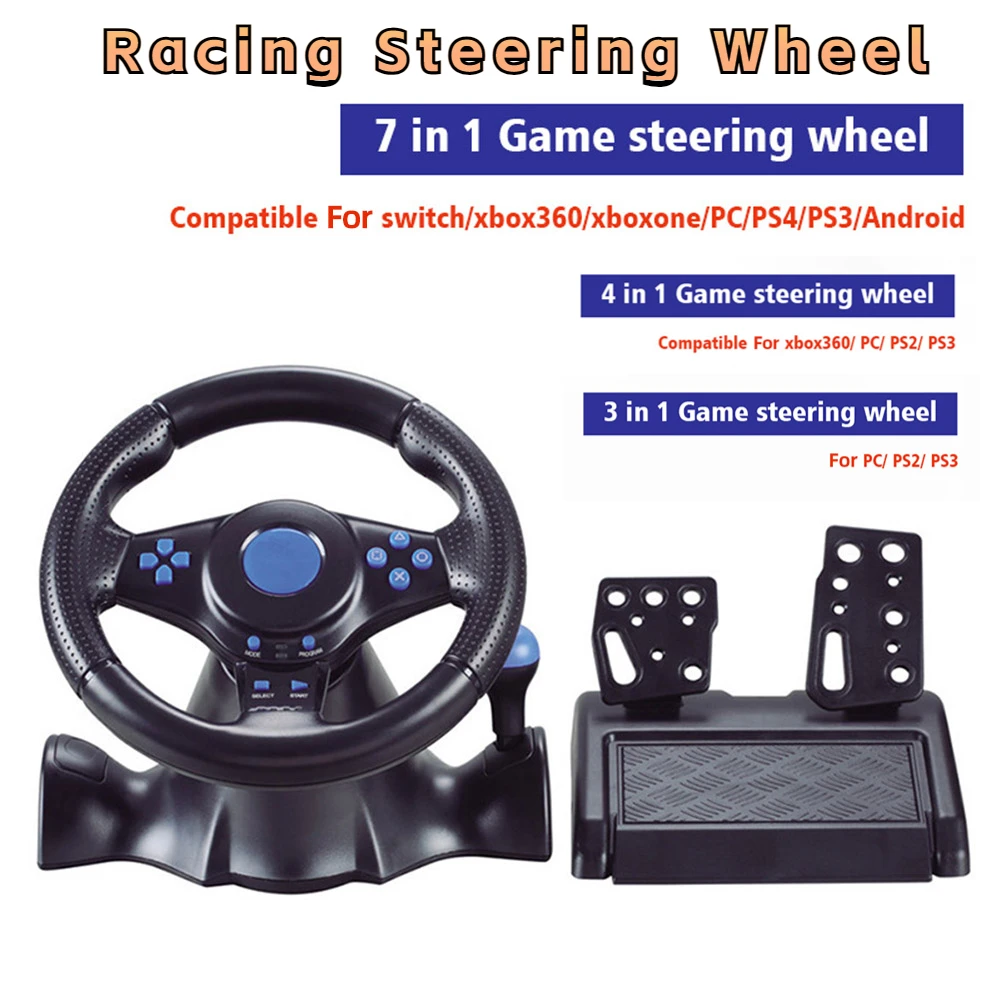 Wired-Vibration-Racing-Simulator-Gaming-Wheel-Driving-Steering-Wheel ...
