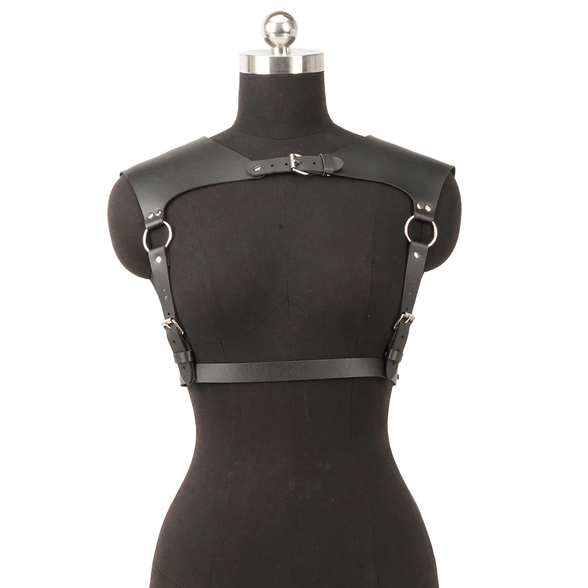 Women Fashion Belt PU Leather Body Shoulder Armor Chest HarnessSword ...