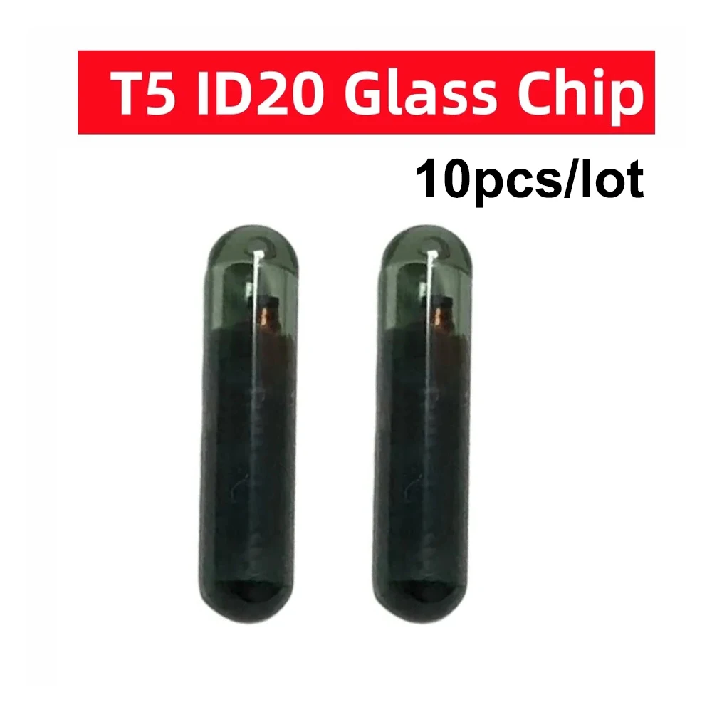 10pcs/lot original car key chip T5 ID20 glass chip auto transponder ...