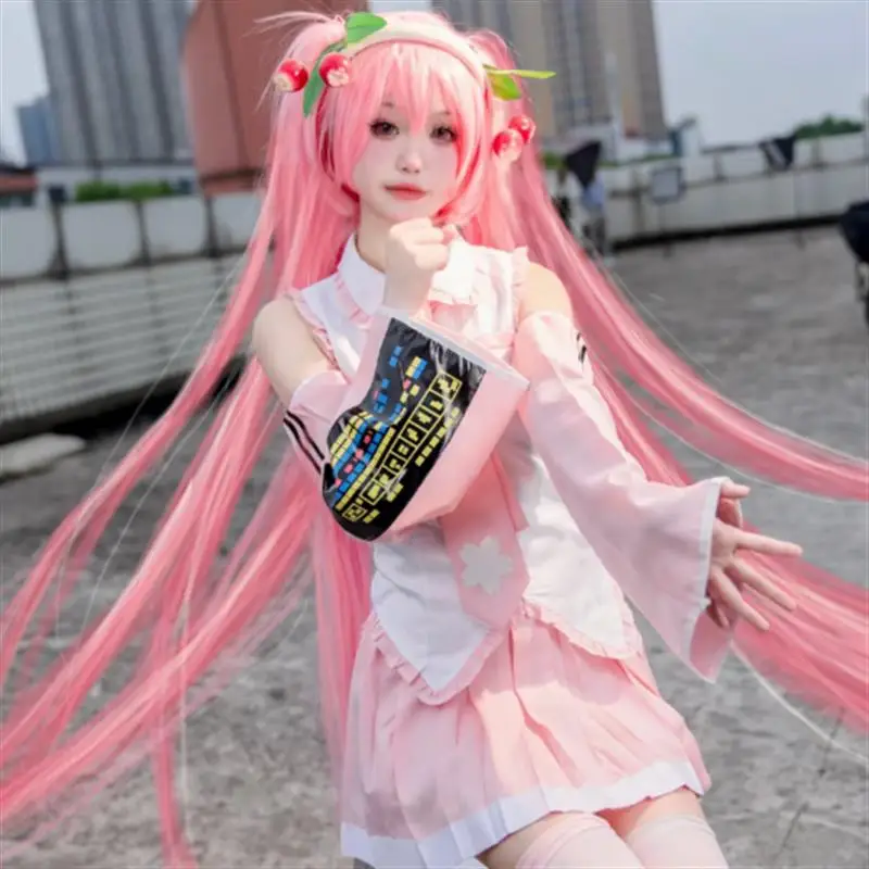 Ropa-de-animaci-n-Hatsune-Miku-Sakura-Cos-ropa-oficial-traje-Jk-de ...