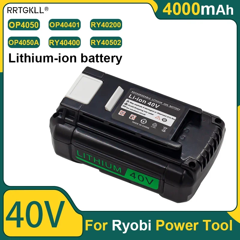 Tool-Battery-40V-4-0Ah-Rechargeable-Battery-for-Ryobi-40V-RY40502 ...