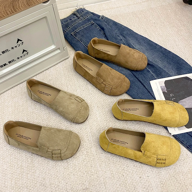 New style women's retro single shoes for spring and autumn 2025, soft ...