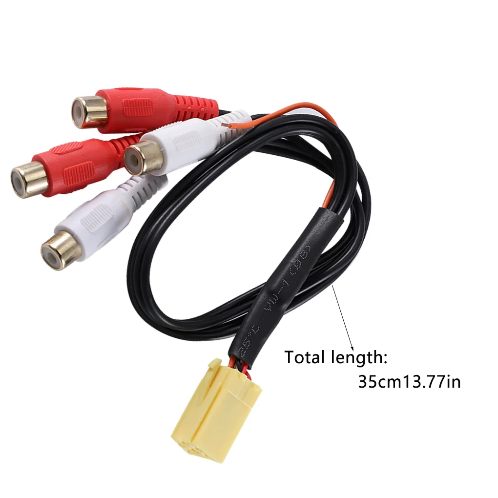 AUX-Adapter-6-Pins-Car-Audio-Cable-Adapter-4-RCA-Automobile-Audio-Cord ...