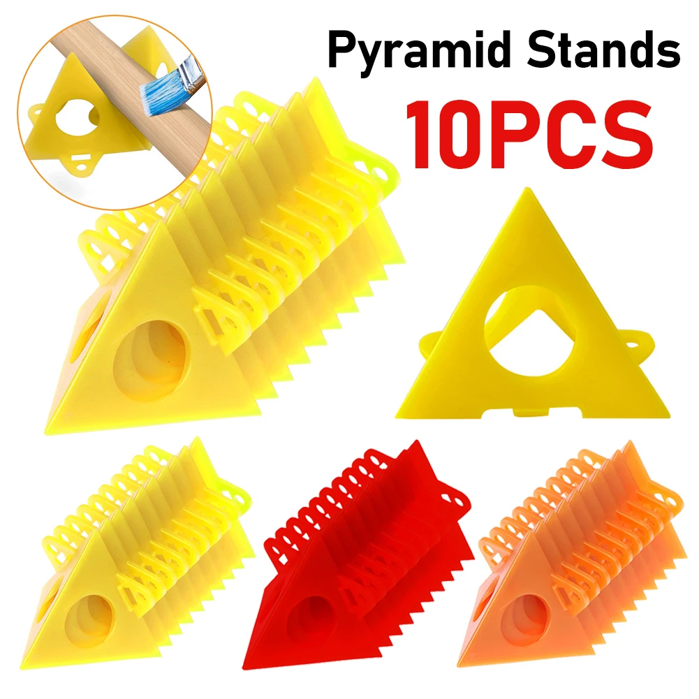 10pcs-Pyramid-Stands-Triangle-Stands-Carpenter-Lift-Pads-Paint-Tool ...