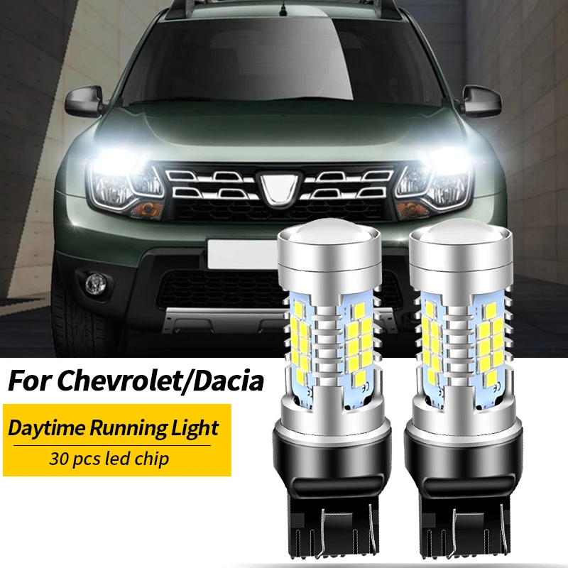 2pcs Led Daytime Running Light Drl Bulb Lamp Canbus W21/5w 7443 T20 For ...