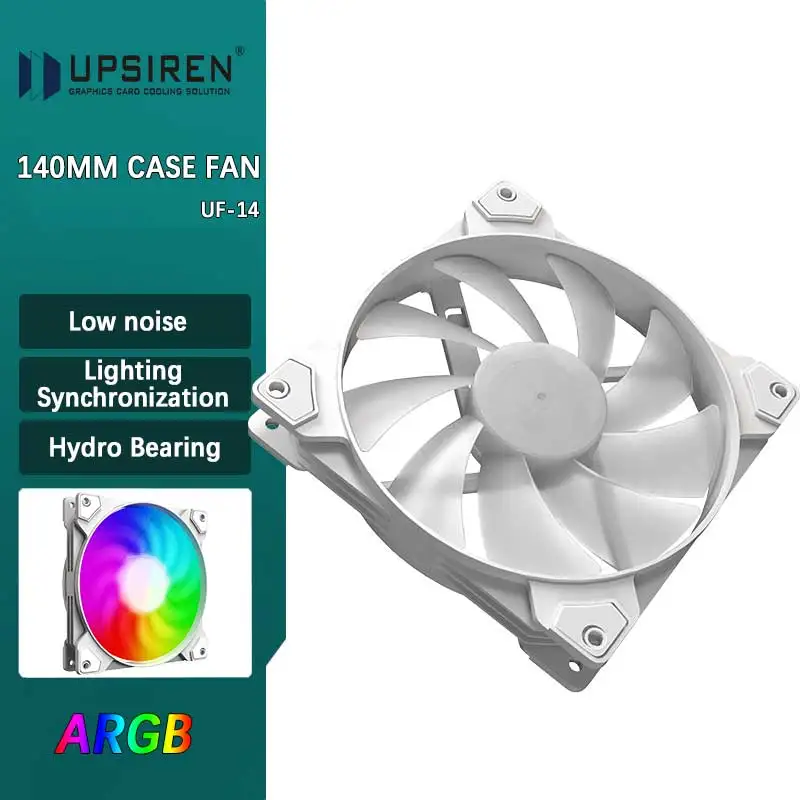 UPSIREN-High-Performance-Mudo-Ventilador-de-Refrigera-o-Halo-Light-Effect-caso-Ventilador-14cm ...