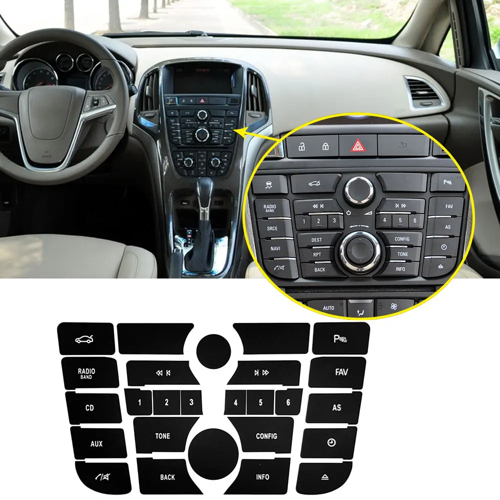 For Opel Astra J Button Sticker Climate Radio Panel Repair For Vauxhall ...