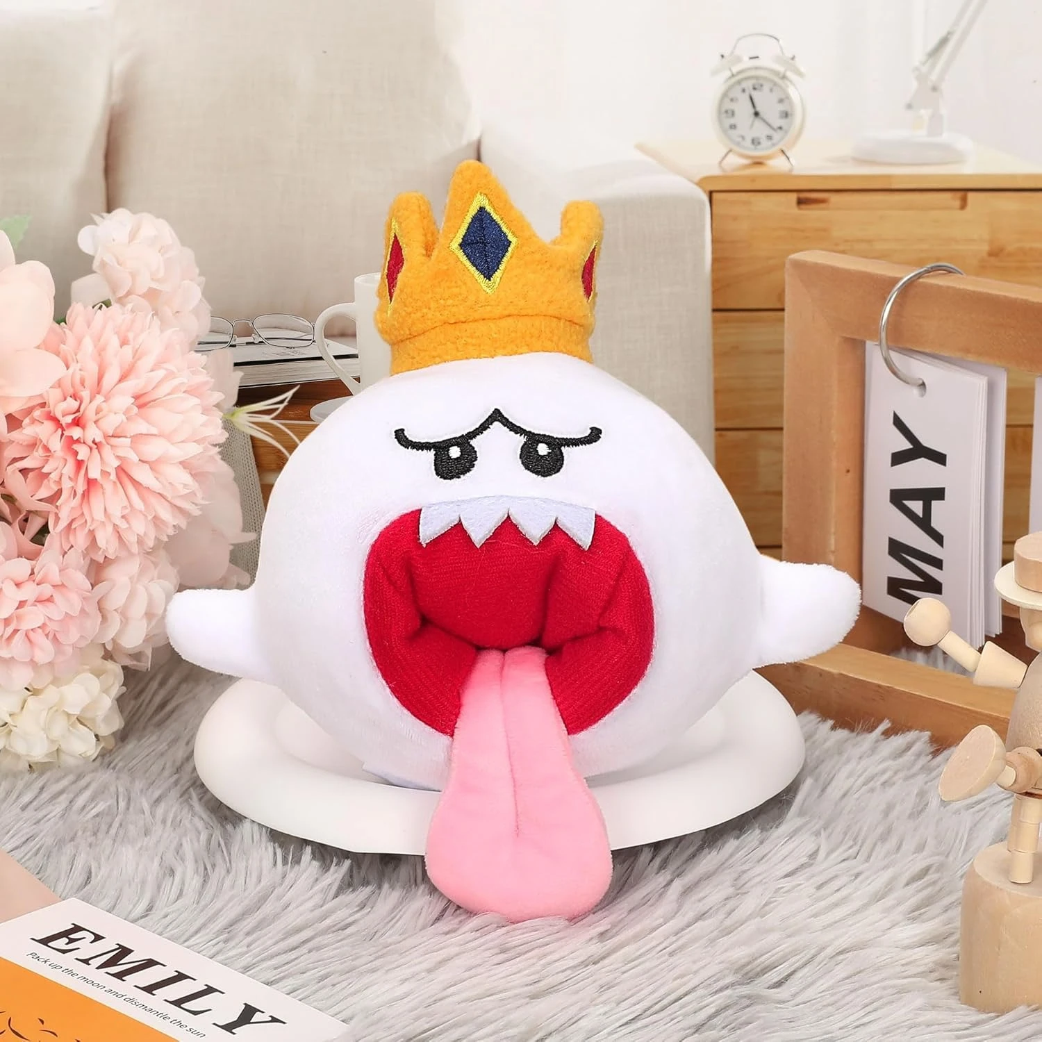 Super Mary Anime Peripheral King Boo Plus Doll Classic Game Peripheral ...