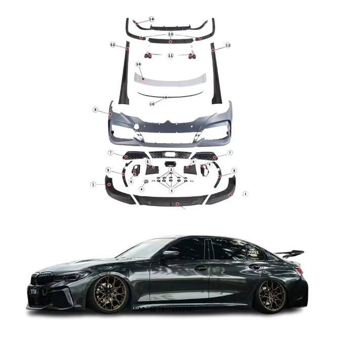 Yofer Style forBMW 3 Series G20 G28 Body Kit GS380 Front Bumper Rear ...