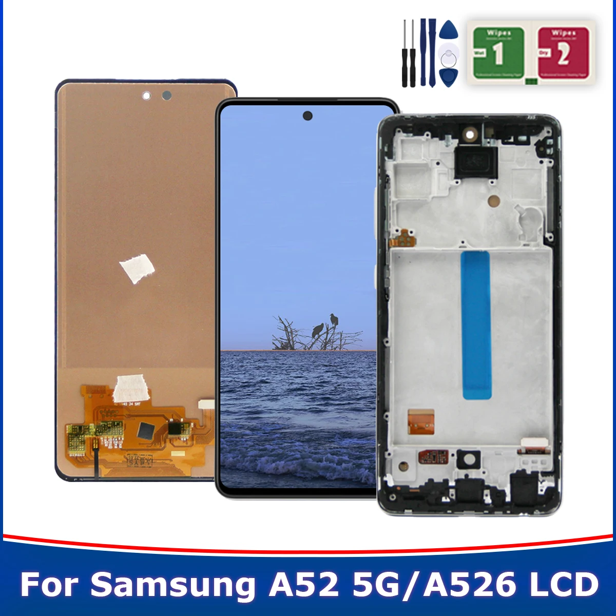 6.5''For Samsung Galaxy A52 5G A526 LCD Display Touch Screen With Frame ...