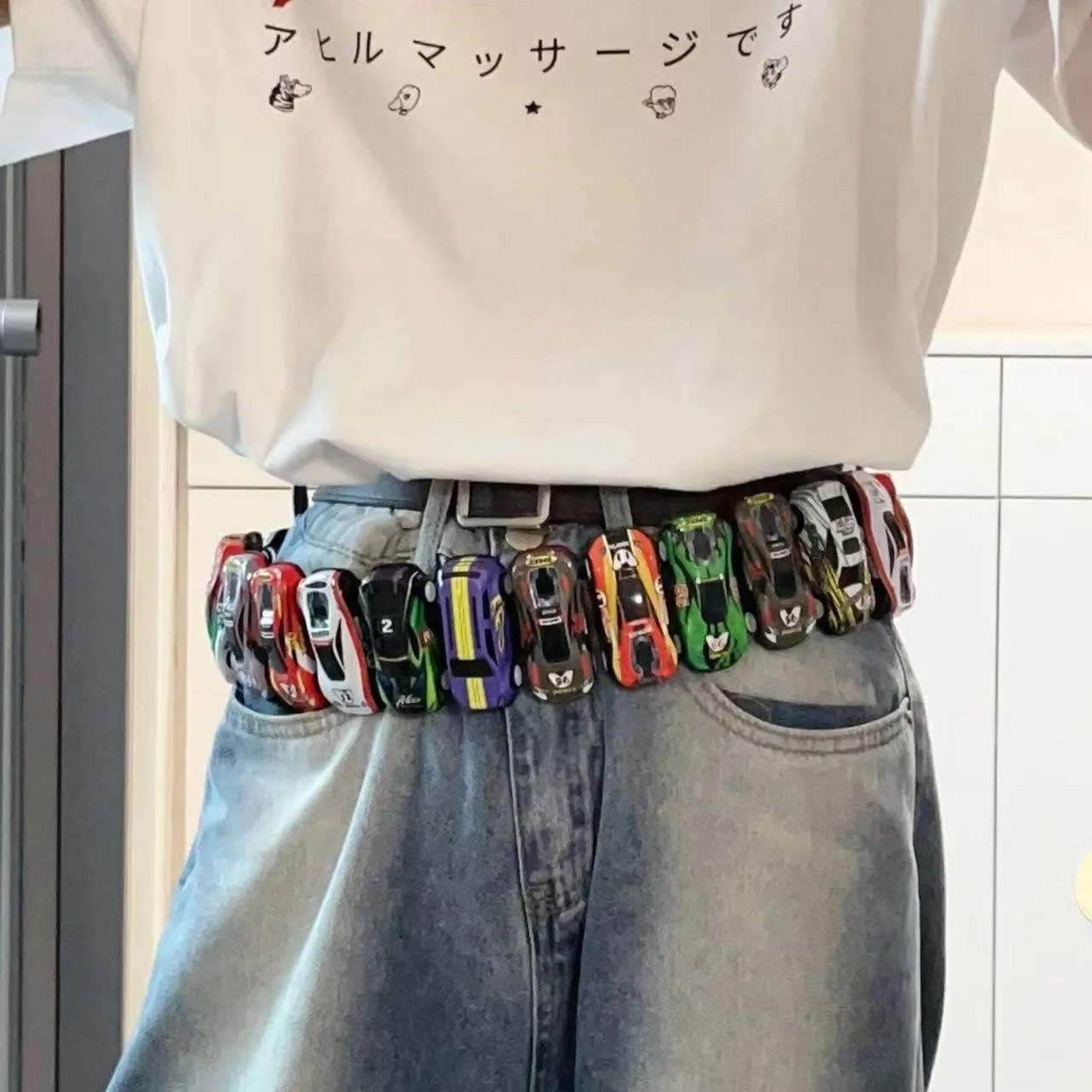 Creative-Racing-Model-Belt-Y2k-Streetwear-18pcs-Cars-Model-Decorative ...