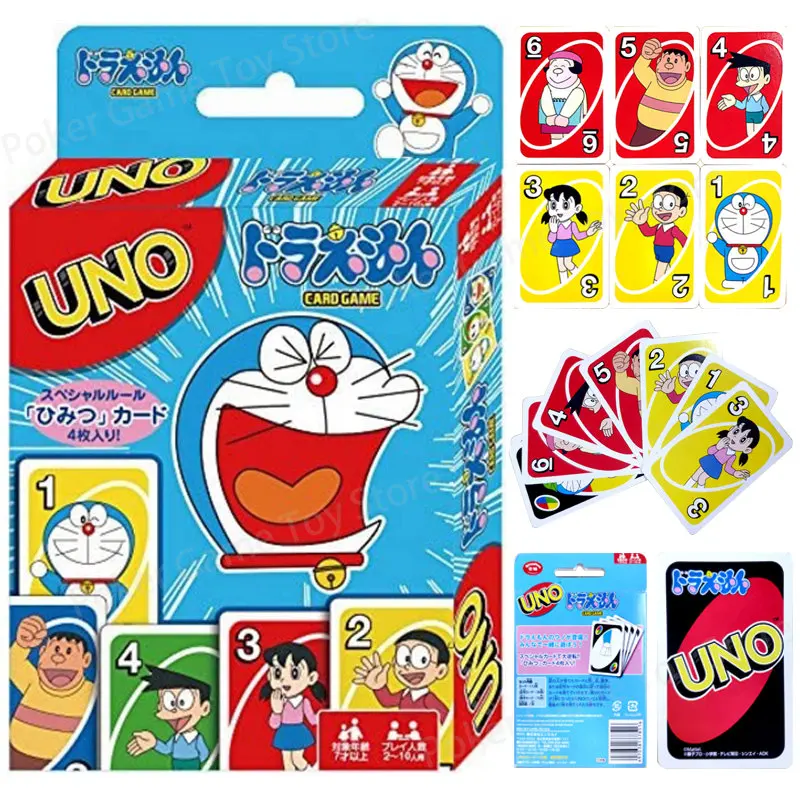 Juegos de mesa de Doraemon UNO, 13 cartas, figura de Anime, Nobita ...