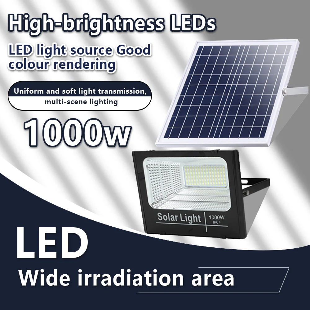 1000W-Solar-Light-Outdoor-LED-Induction-Light-with-Remote-Control-Solar ...