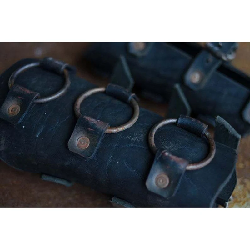 Medieval Cosplay Costume For Men Wrist Bandage Gothic Steampunk Bracer ...