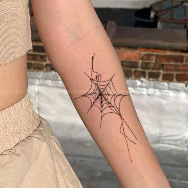 Simple Spiderweb Tattoo