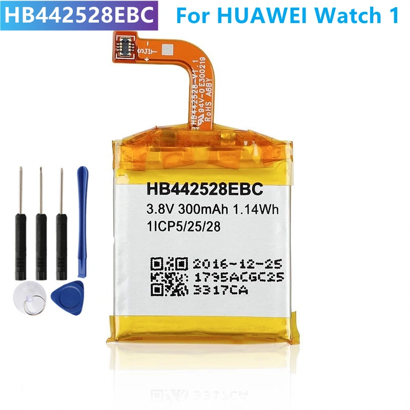 Battery-HB442528EBC-For-HUAWEI-Watch-1-Watch1-HB442528EBC-300mAh ...
