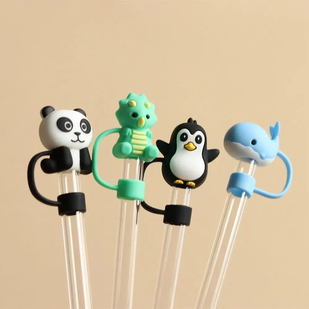 1PC Silicone Straw Plug Splash Proof Drinking Dust Cap Dust-proof Straw ...