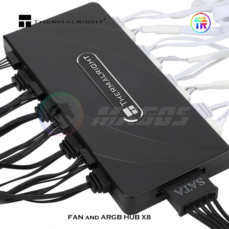 Thermalright 1 To 8 4 PIN PWM + 3 PIN+5V ARGB Fan Hub Controller ...