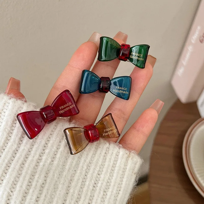 2 pieces of new exquisite bow hair clip, cute for stray hair and bangs ...