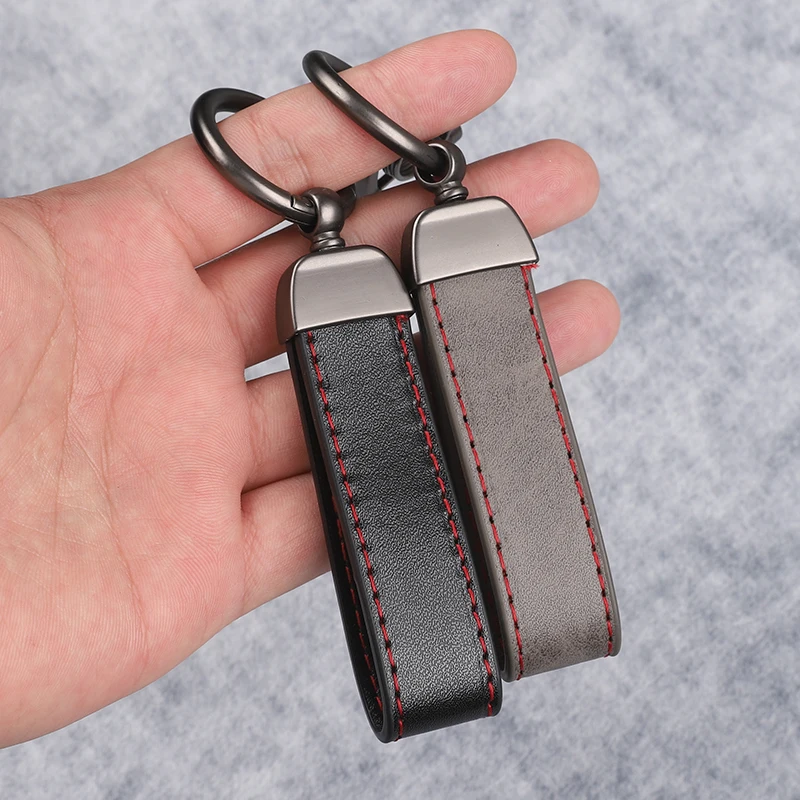 Luxury-Fashion-Leather-Keychains-360-Degree-Rotating-Horseshoe-Key ...